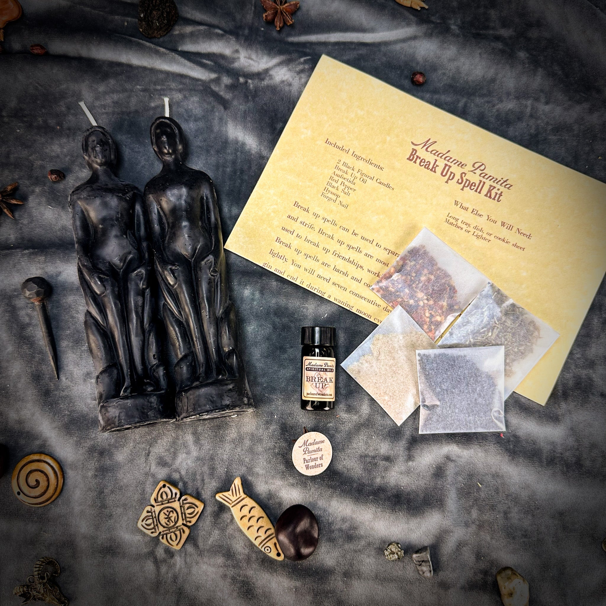 Break Up Candle Spell Kit: Human Figural Candles – The Pagan Grimoire