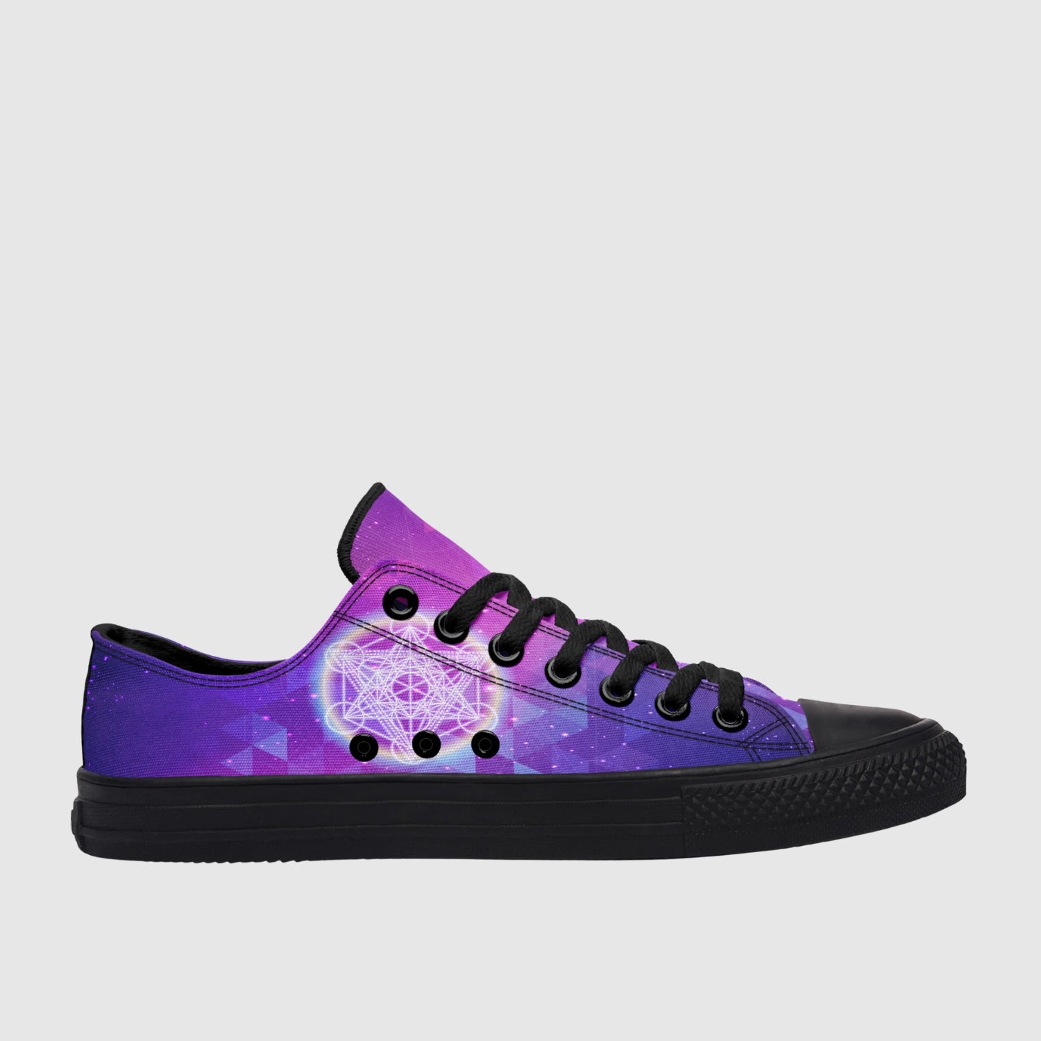 Sacred Geometry Shoes | Metatron’s Cube Canvas Sneakers – The Pagan ...